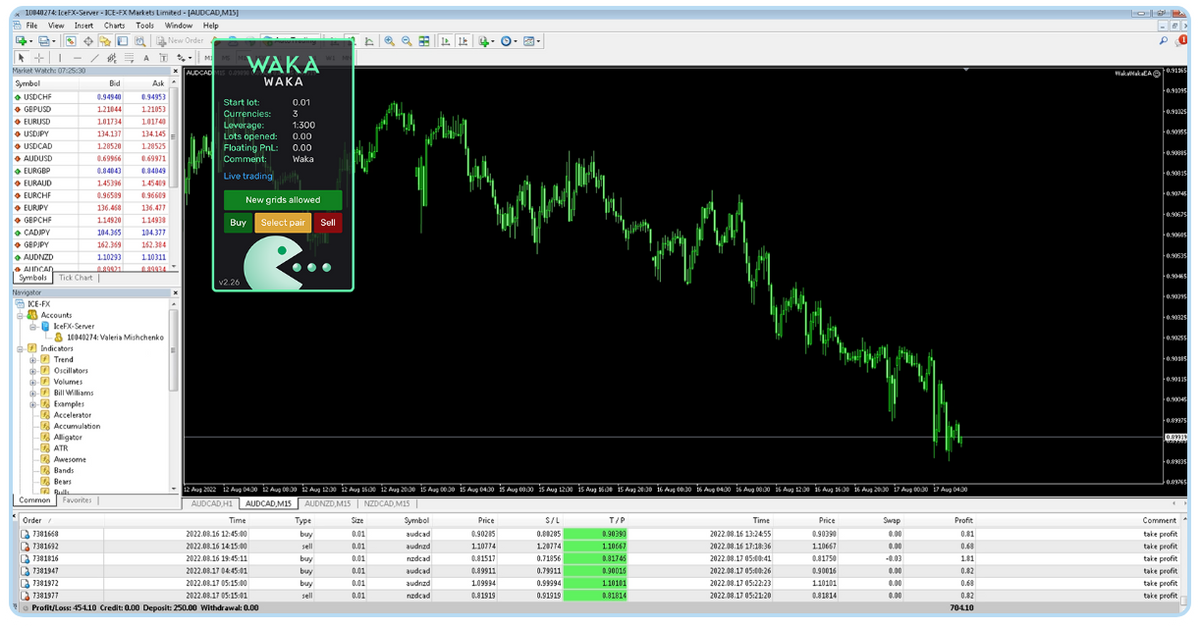 Waka Waka - #1 Rated MetaTrader 4/5 (MQL) Forex Expert Advisor (EA) – ValeryTrading
